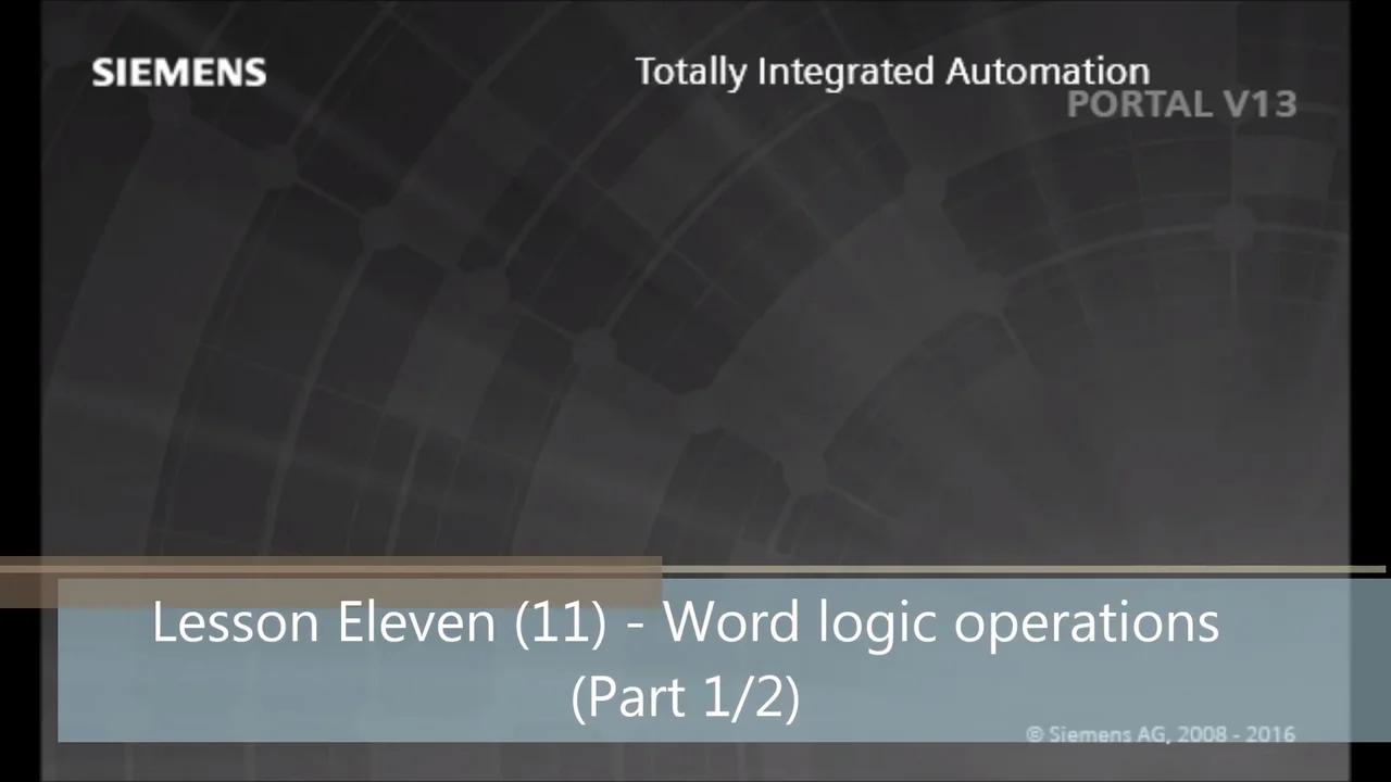 TIA Portal - Word logic operations Part1