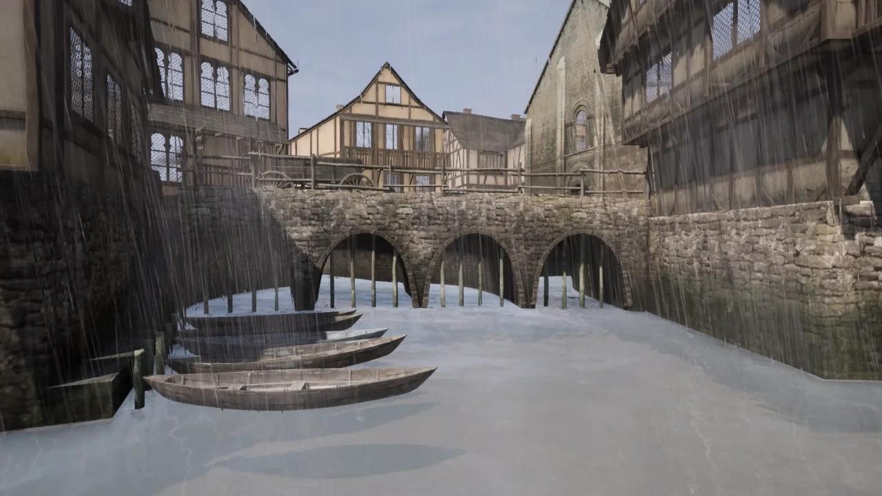 Twinmotion Render. Medieval Fantasy Village with Rotator making the ...