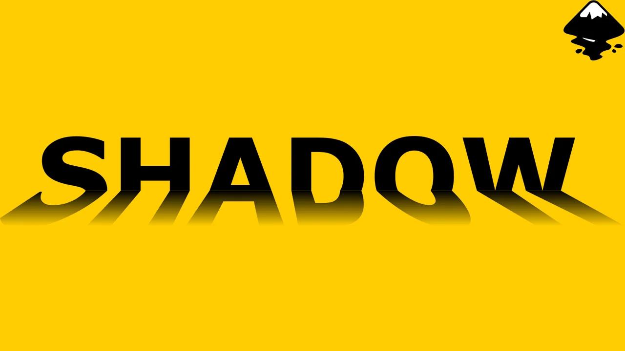 Create a shadow text effect in Inkscape