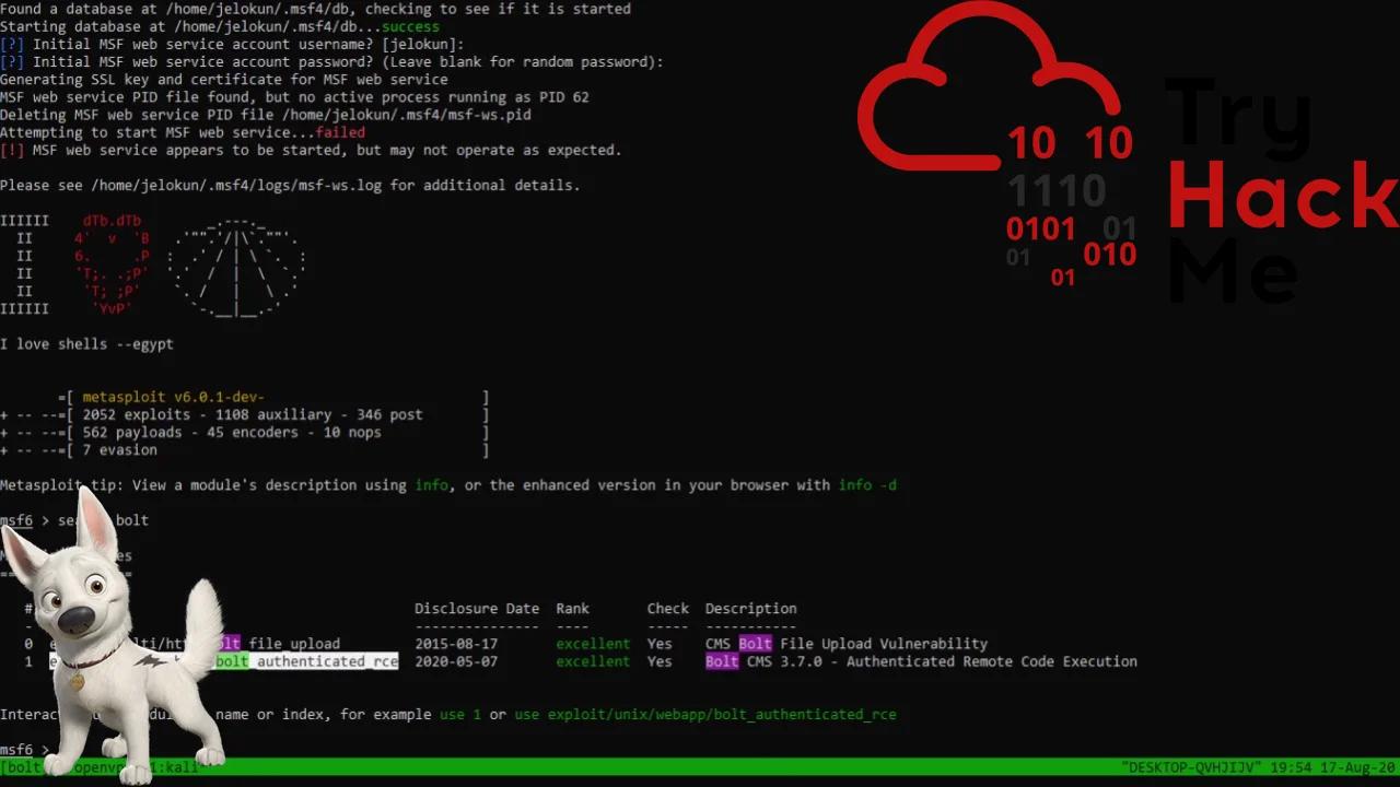 TryHackMe! Bolt - A hero is unleashed