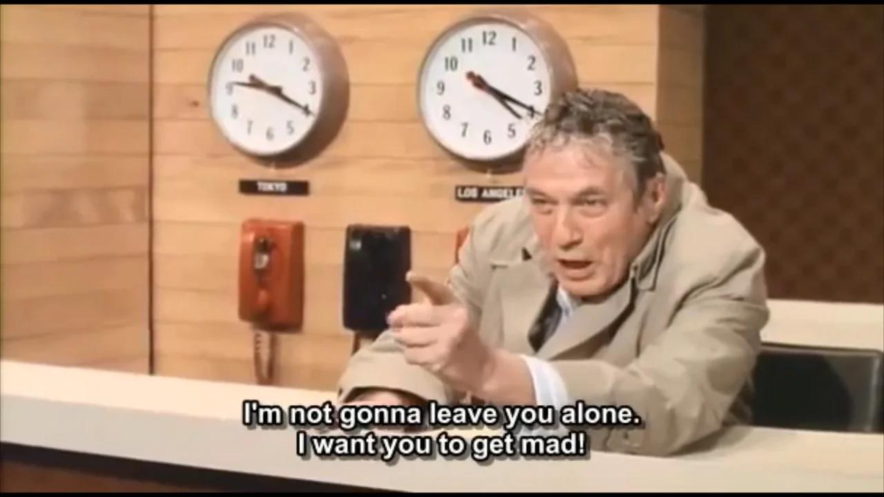 The Network (1976) -- Both of Howard Beale's Powerful Monologues