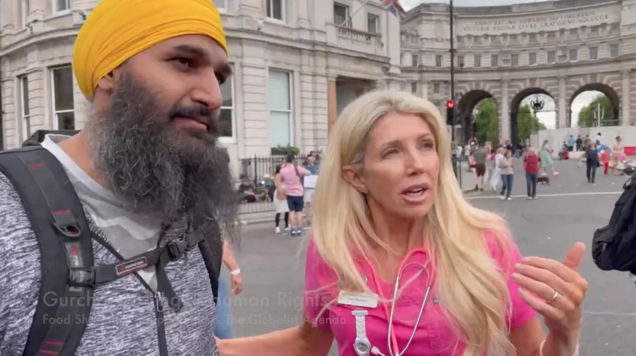 Kate Shemirani - Gurcharan Singh - Human Rights Activist - At London ...