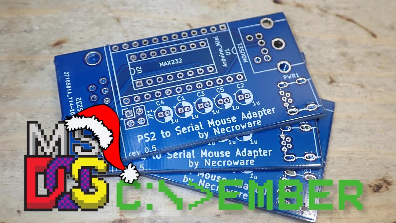 Arduino based PS/2 to Serial mouse adapter (#DOScember )