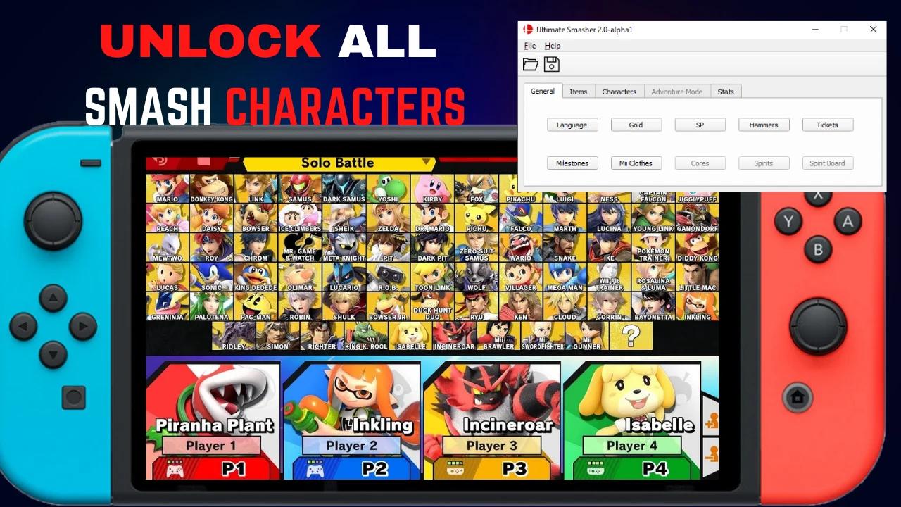 Unlock all Smash Bros Characters - Edit Game Same Files Tutorial [2021]