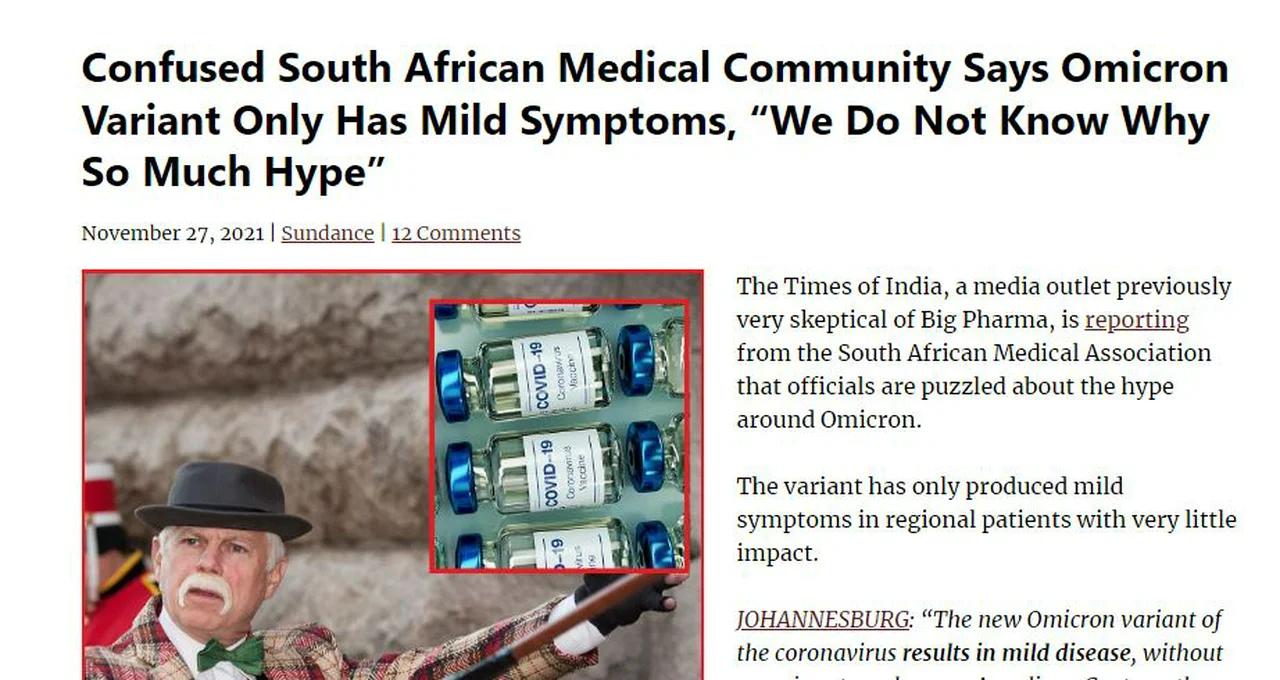 Why Is The Media Hyping Mild Symptom Omicron (Moronic) Variant? Two ...