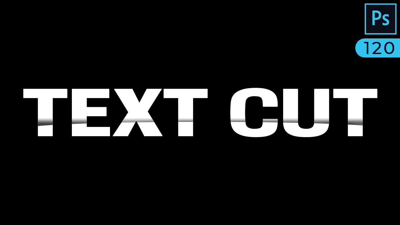 Text Cut Effect in Adobe Photoshop