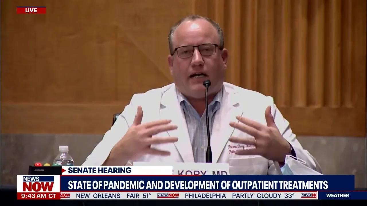 COVID-19 US Senate Hearing of Dr. Pierre Kory MD