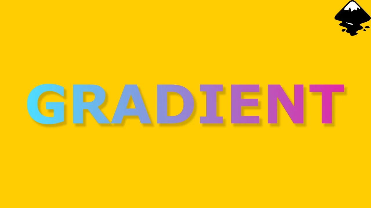 How to add a gradient to text in Inkscape