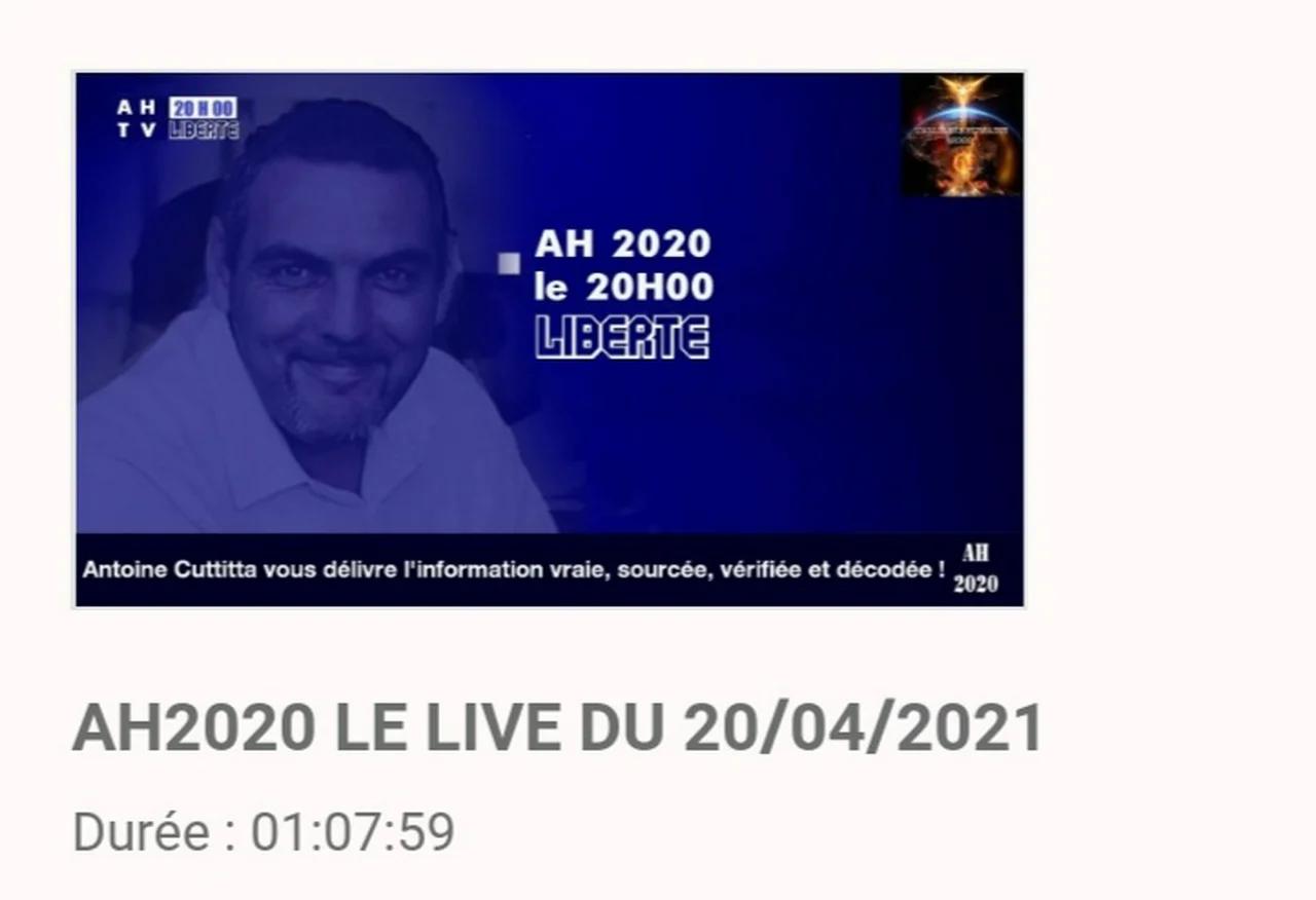 🛑AH2020 LE LIVE DU 20/04/2021 AH2020 LE LIVE DU 20/04/2021