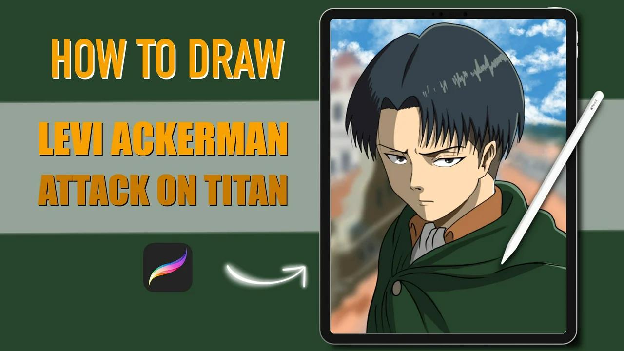 How to draw LEVI ACKERMAN | Attack on titan | step by step