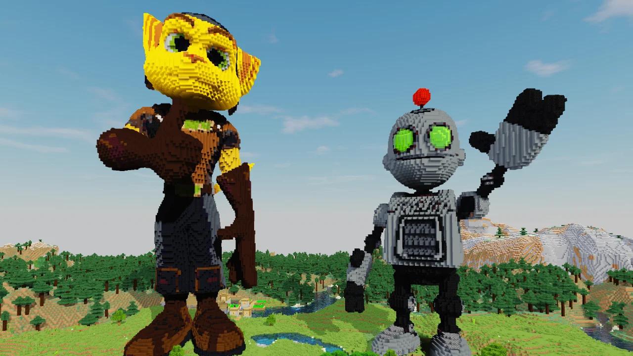 Minecraft Ratchet & Clank and Master Chief Build Schematics