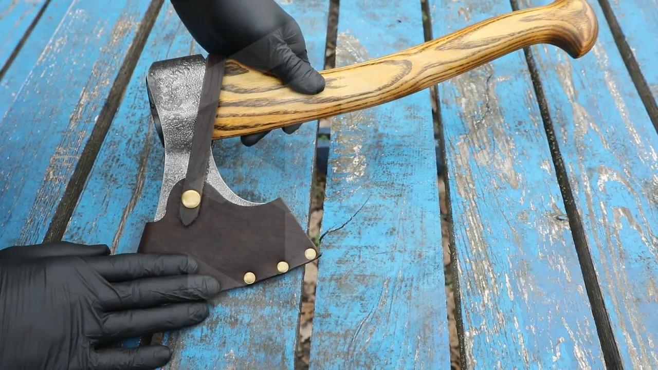 Carpenter steel axe #1. Throwing axe. Viking axe. Hatchet. Bearded axe ...