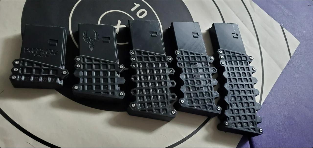 3D Printable AR15 Waffle Magazine