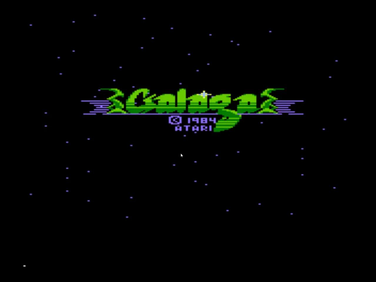Galaga gameplay on the Atari 7800