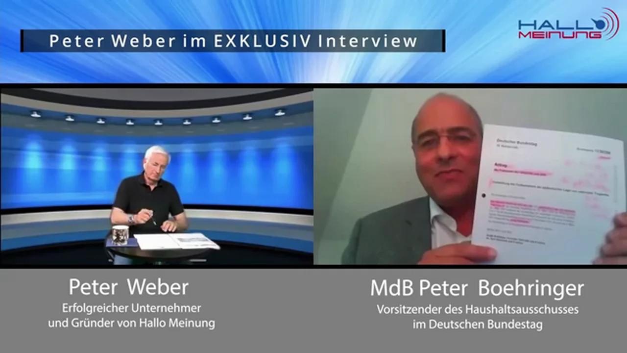 Peter Boehringer mit Peter Weber (Hallo Meinung) - BILD verschlief ...