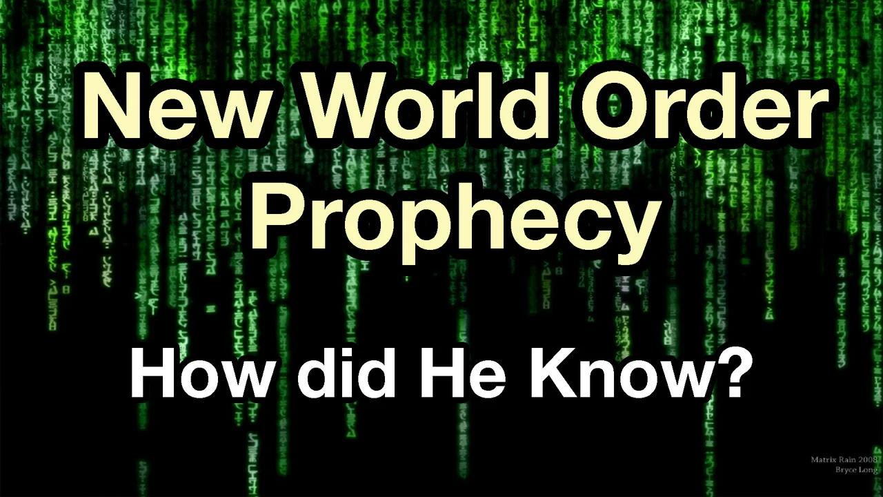 Matrix Screenwriter: "My Screenplay Prophesized the New World Order ...