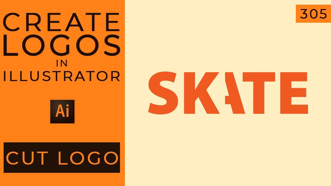 Create a cut logo design in Adobe Illustrator