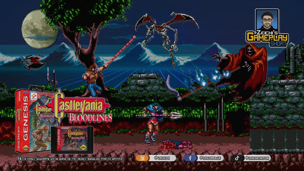 Castlevania Bloodlines (SEGA Genesis) - Gameplay Short Lv.02 ...