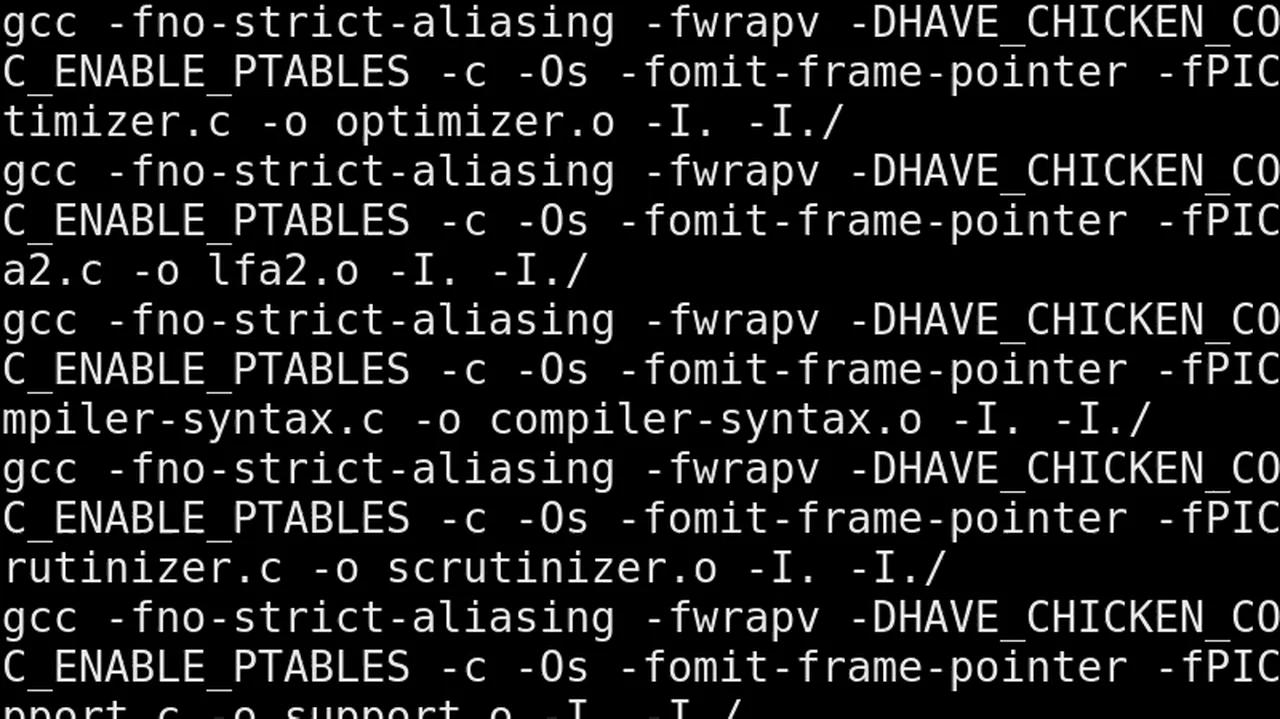 Compiling Chicken Scheme 5.2.0 on mxLinux