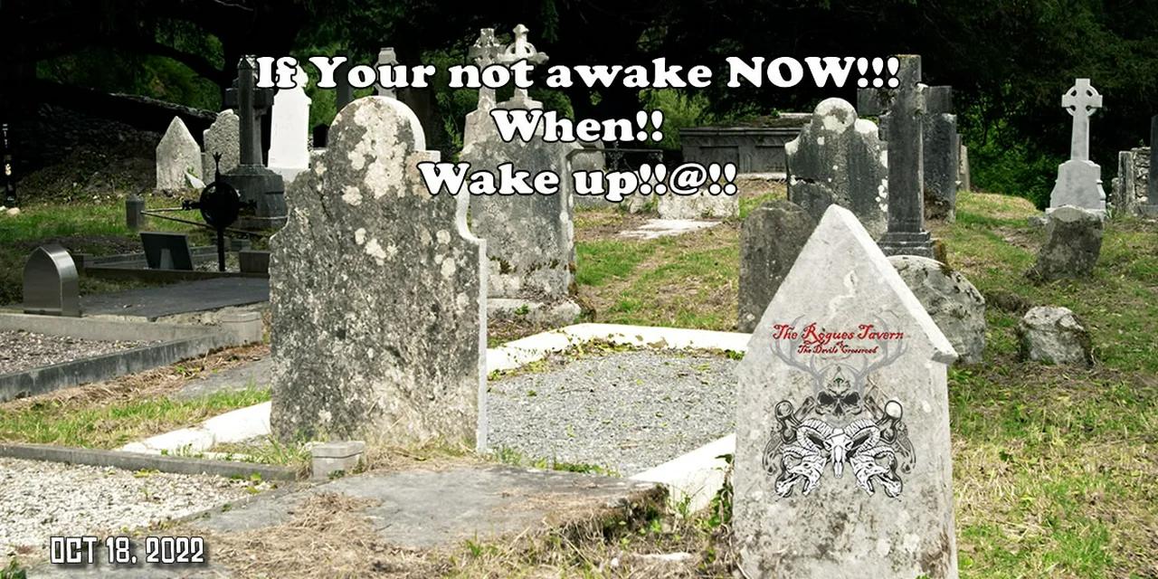If Your not awake NOW!!! When!! Wake up!!@!!