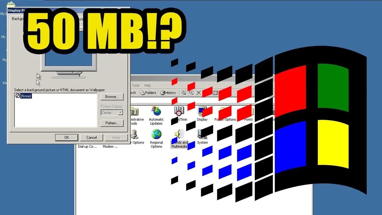 The 50MB Windows 2000 CD | Windows 2000 Super-Nano Lite