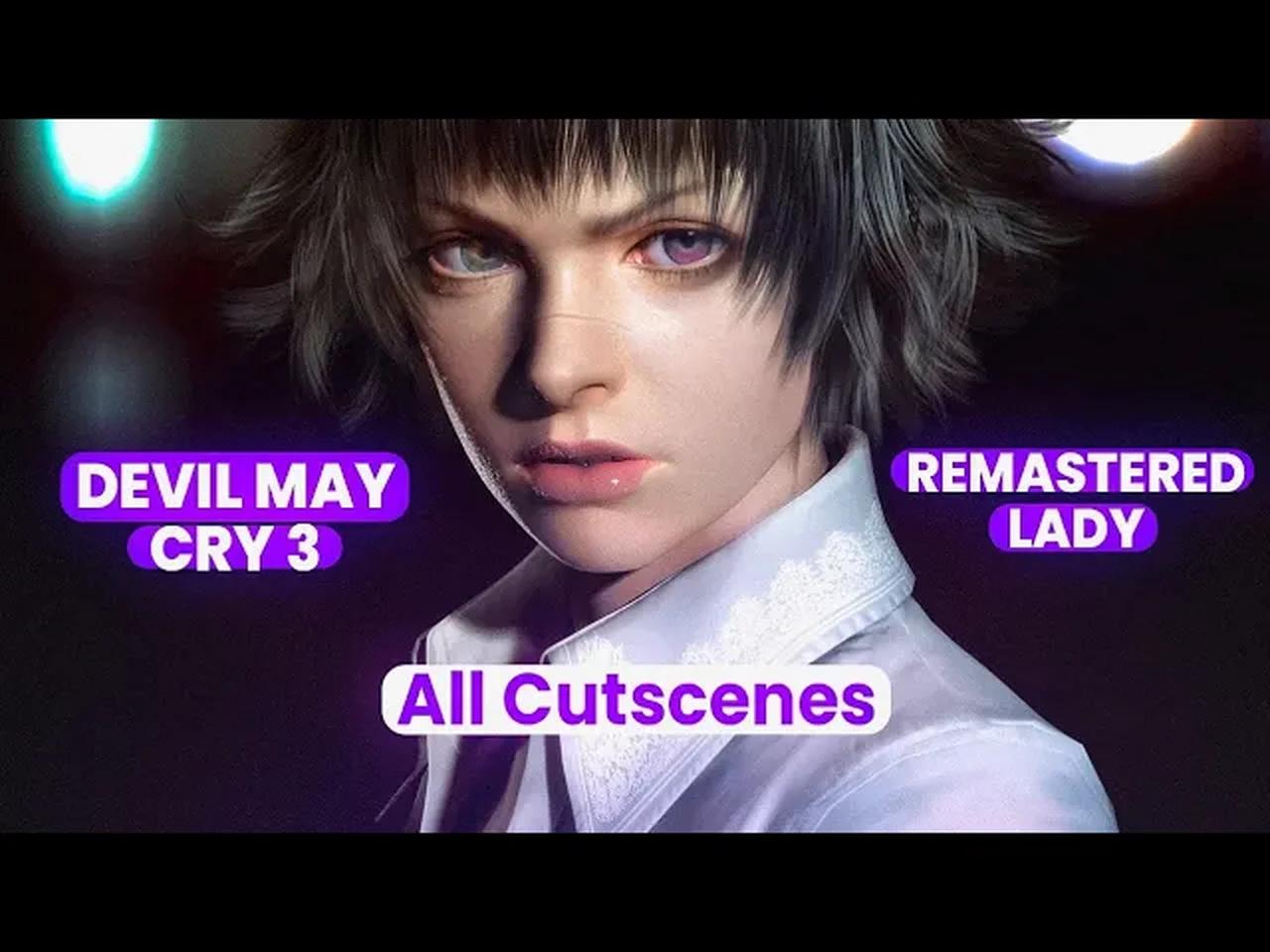 DEVIL MAY CRY 3 REMASTERED (PS5) - LADY (All Cutscenes) ️4K ᵁᴴᴰ 60ᶠᵖˢ