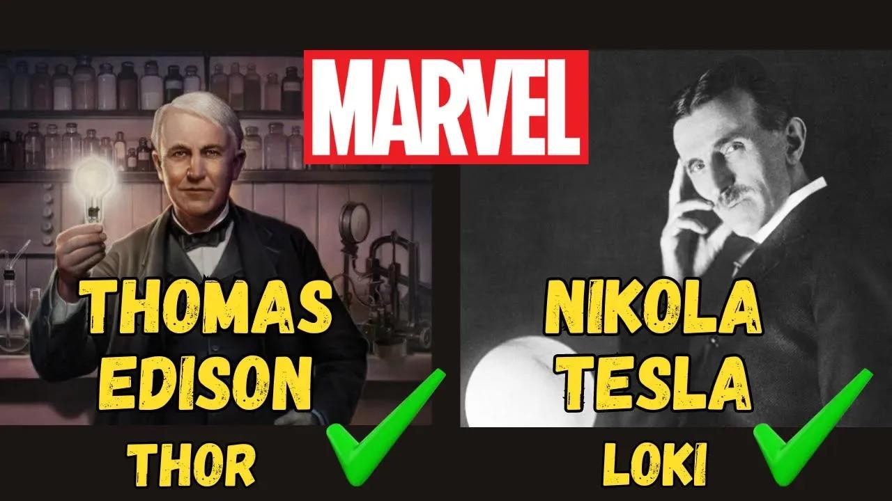 Marvel: Thor & Loki Vs Thomas Edison & Nikola Tesla