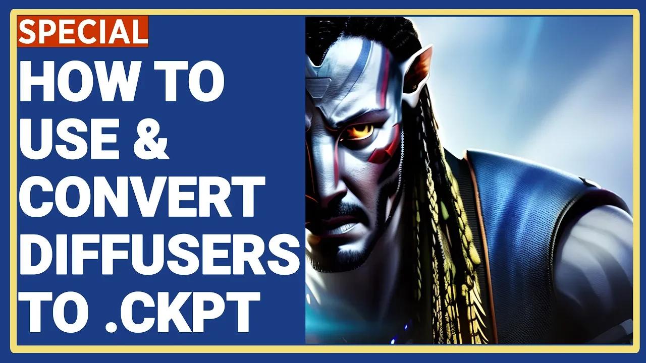 How to Run and Convert Stable Diffusion Diffusers (.bin Weights) & Dreambooth Models to CKPT File