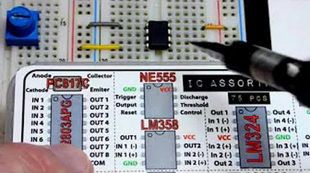 How to wire up 555 timer as a schmitt trigger inverter circuit with ...
