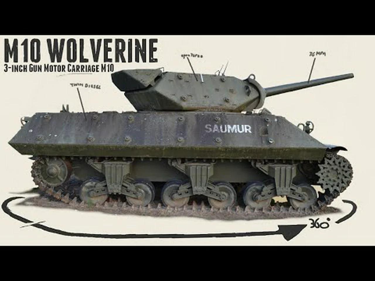 M10 Wolverine - Walkaround - Cavalry Monument Saumur.