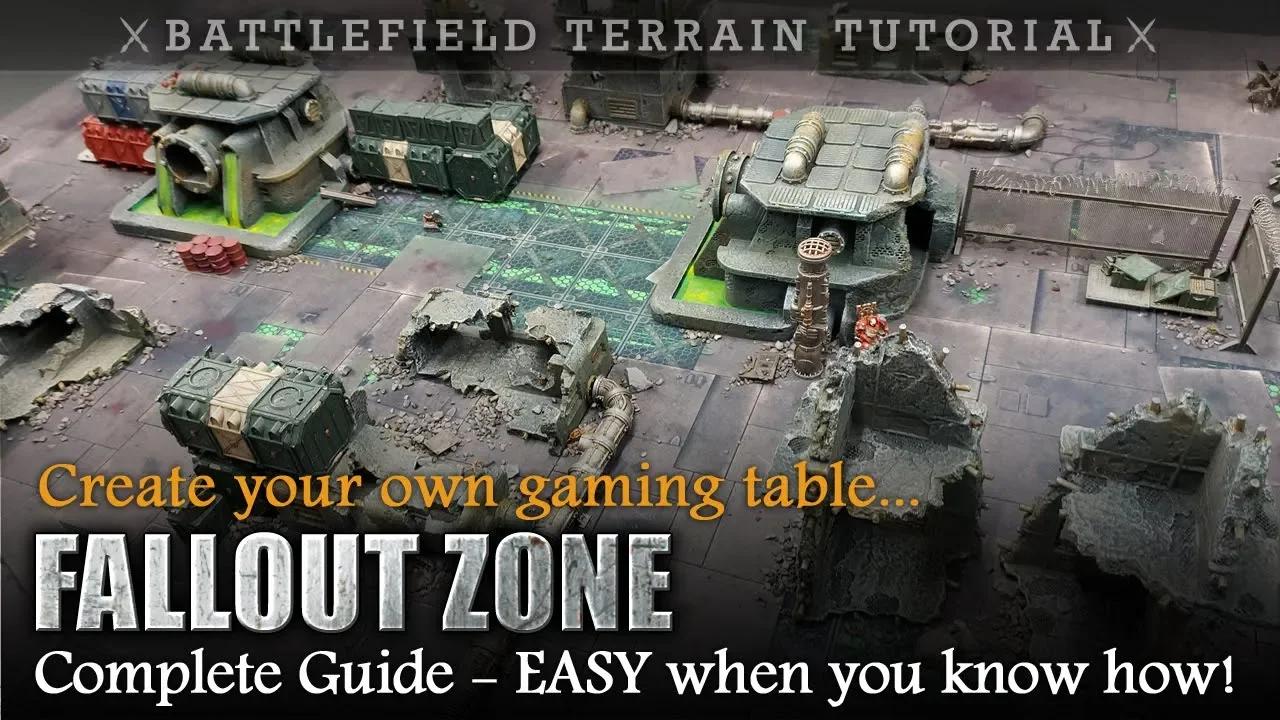 Create Your Own Gaming Table FALLOUT ZONE | Warhammer 40K | Complete Guide
