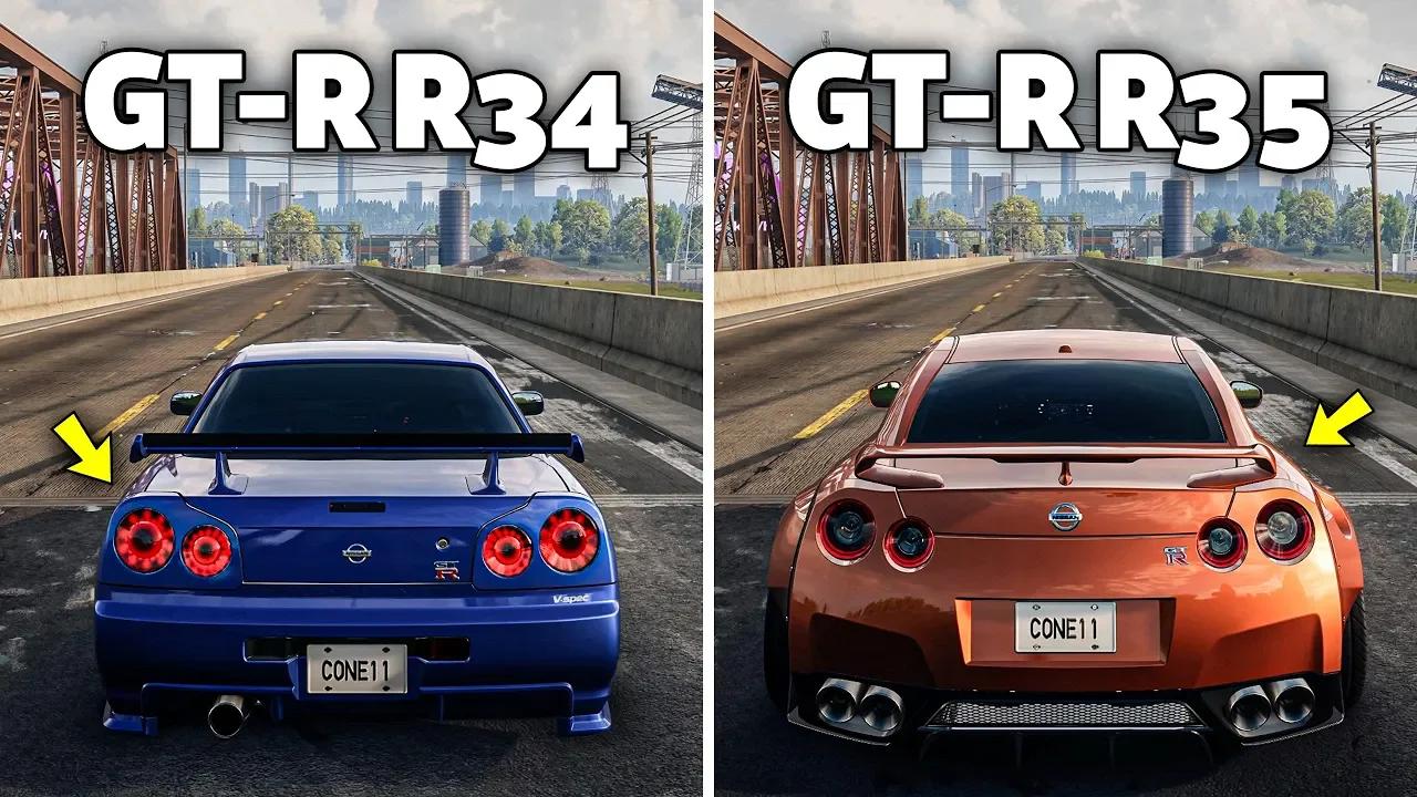 Need for Speed Unbound - NISSAN GT-R R35 VS NISSAN GT-R SKYLINE R34 ...