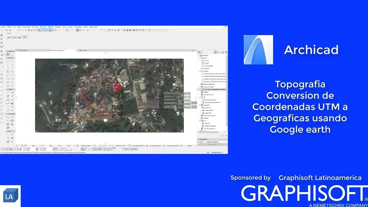 ARCHICAD Profesional Conversion de Coordenadas UTM a Geograficas usando ...