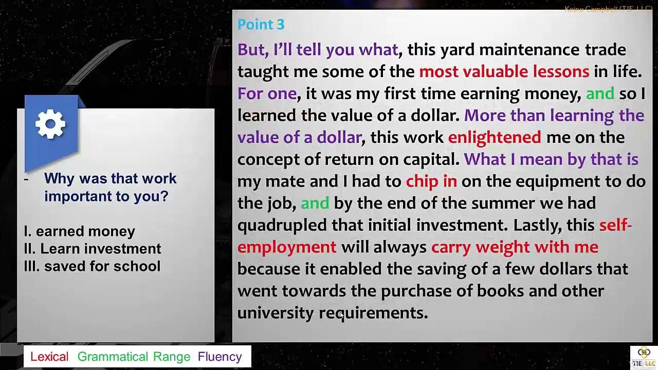 4 - 5 Part 2 Activity Paid Work Sample Answer