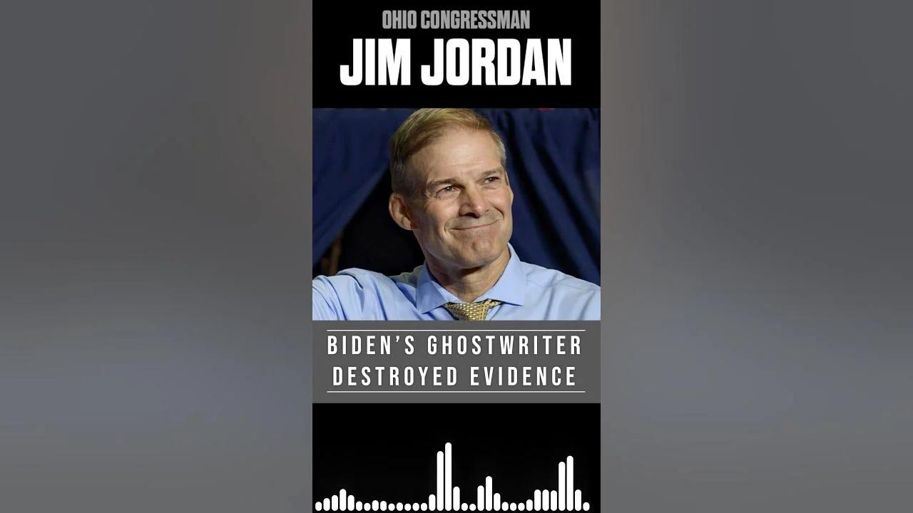Jordan Issues Warning to Biden's Ghostwriter