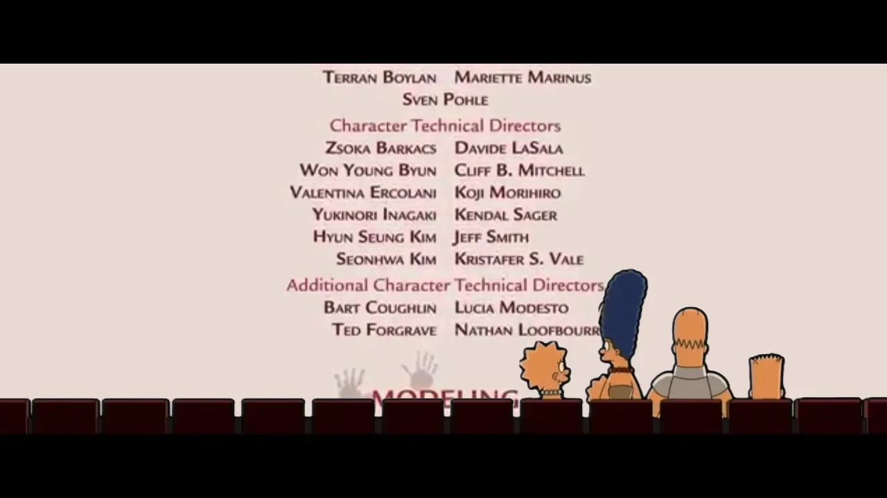 The Simpsons Theater The Croods End Credits