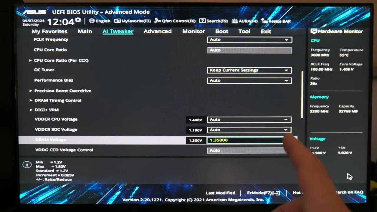 Asus Prime X570-P Bios DOCP Settings