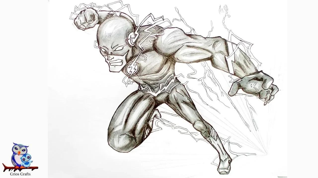 How to Draw The Flash Sketch - DC Comics