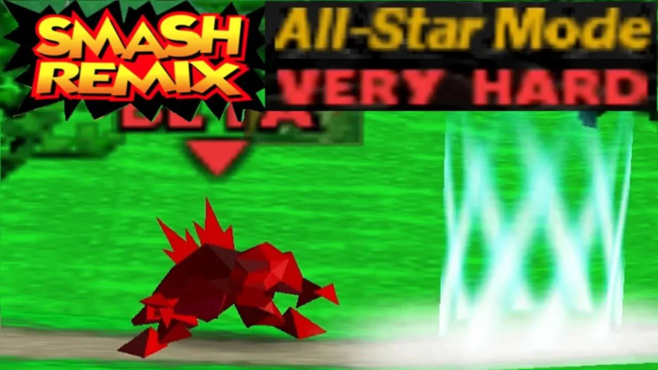 Smash Remix - All Star Mode Gameplay with Polygon Bowser (VERY HARD)