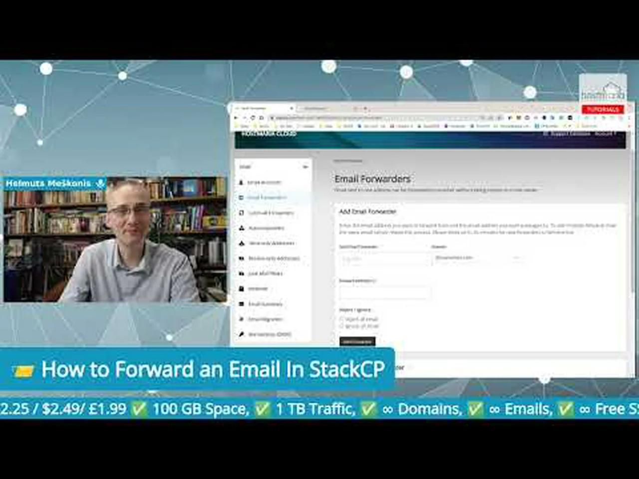 How to forward an email in StackCP - HostMaria Tutorial