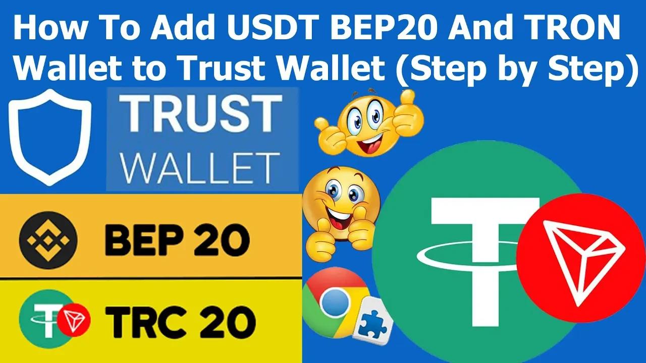 How To Add USDT BEP20 And TRON Wallet to Trust Wallet ( Step by Step )