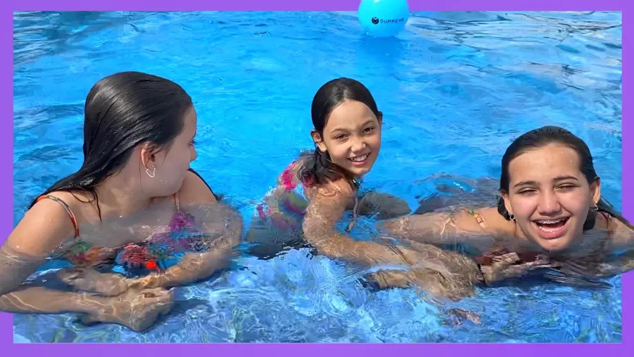 Desafio Na Piscina Com As 3 Irmãs Demais