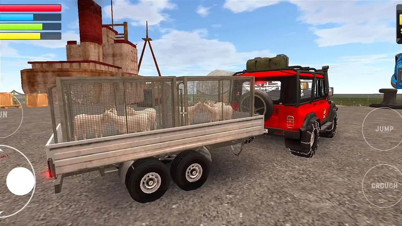 Loading Goats On UAZ Trailer For Shipyard | Russian Car Driver UAZ ...