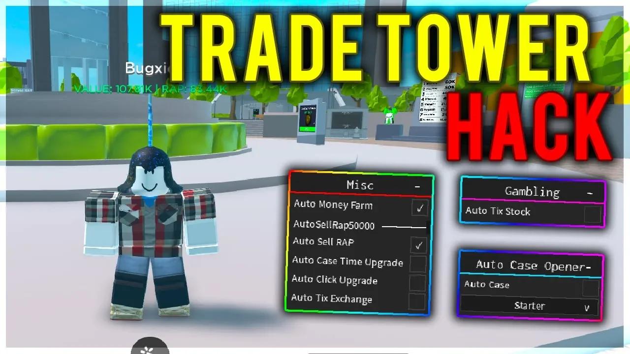 [NEW] ROBLOX TRADE TOWER HACK GUI SCRIPT | AUTO FARM & MORE WORKING
