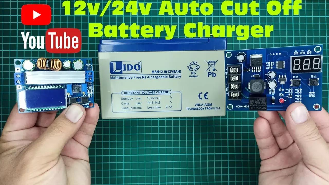 How to make 12v Auto Cut Off Battery Charger | Power Supply | Charge ...