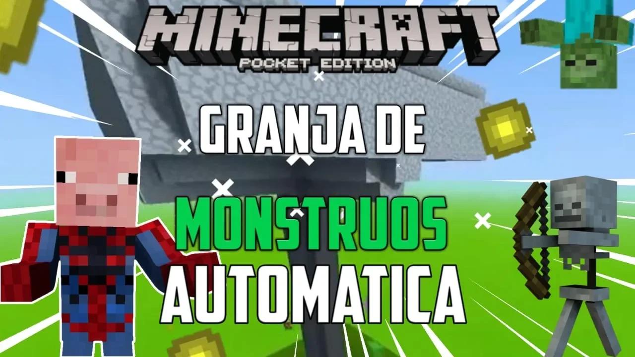 COMO HACER UNA GRANJA AUTOMATICA DE MOBS EN MINECRAFT pe/java 1.13 - 1.17