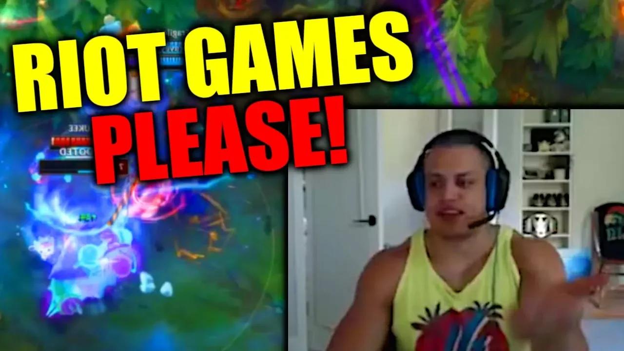 Tyler1 MESSAGE to RIOT GAMES