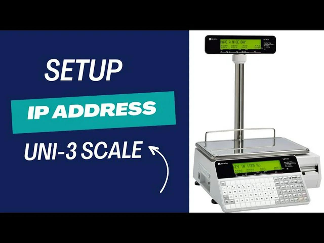 How to Set Up an IP Address on an Ishida UNI-3 Scale | Easy Step-by-Step Guide