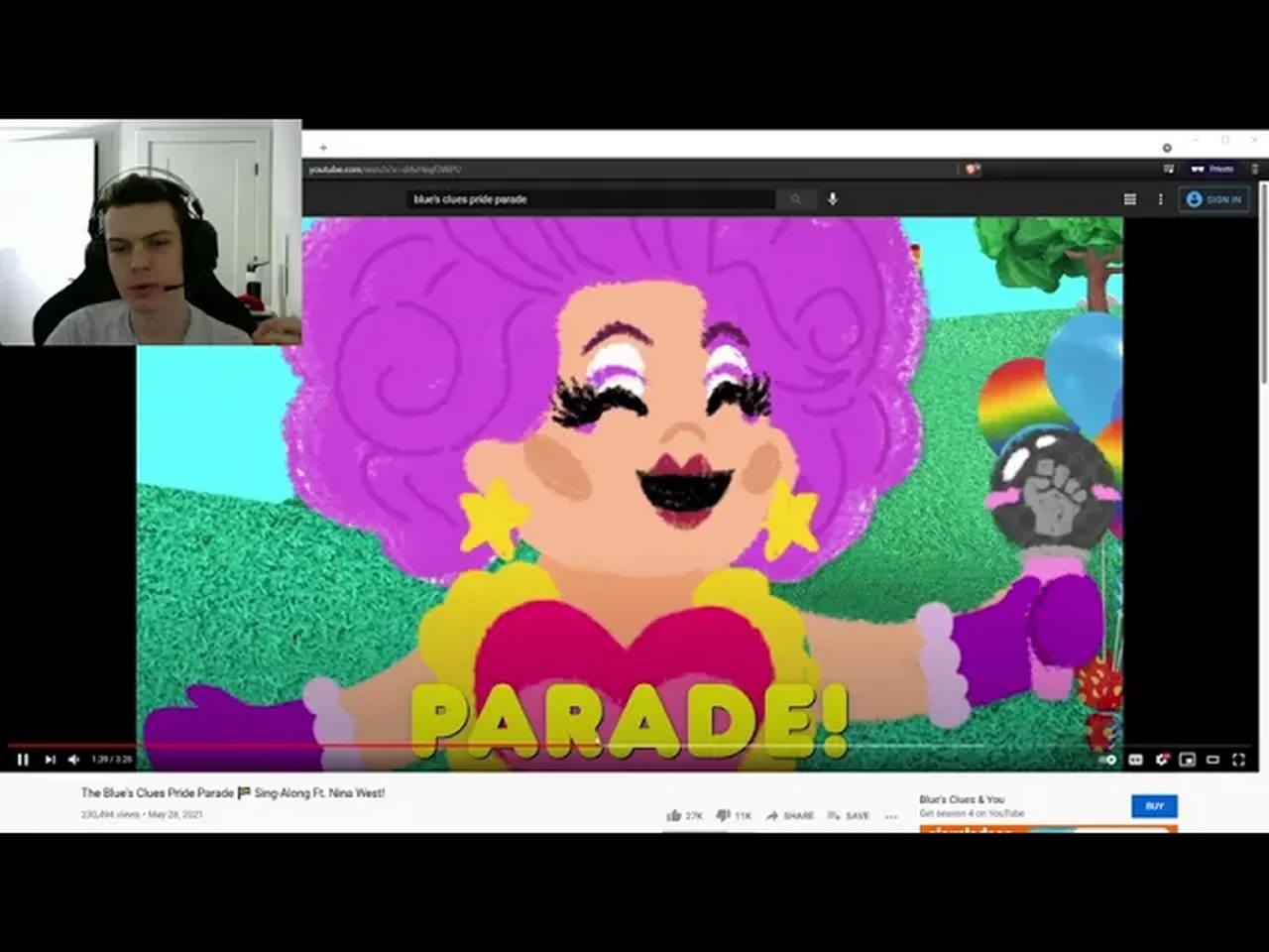Blue's Clues Pride Parade Propaganda