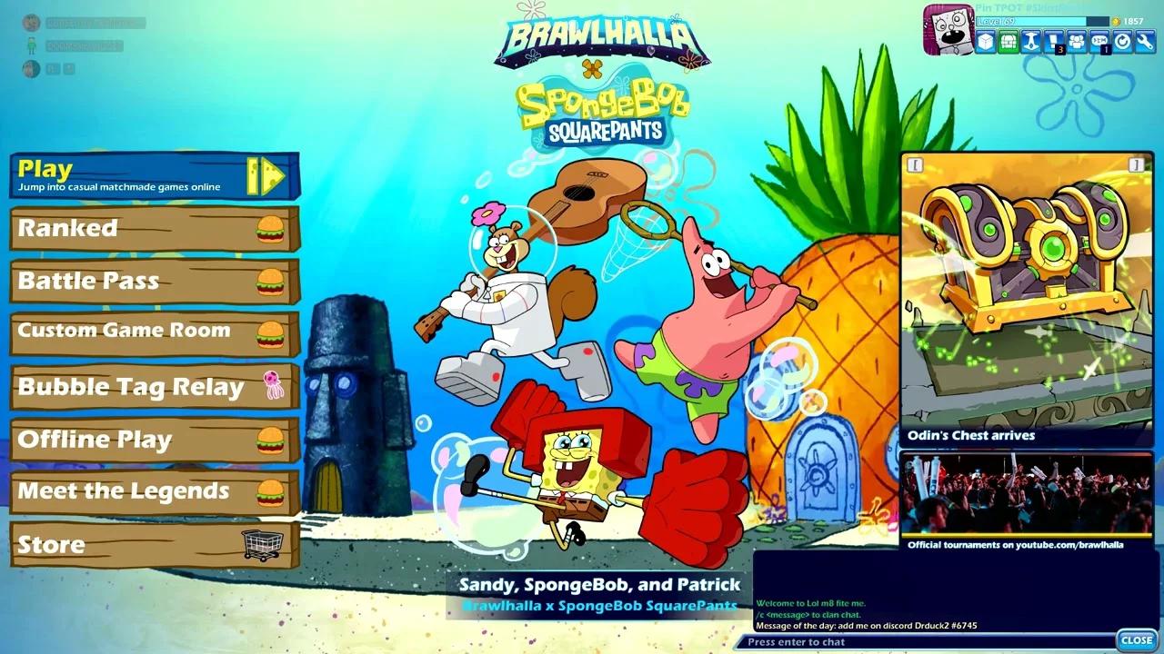 Brawlhalla SpongeBob Collab Menu Music